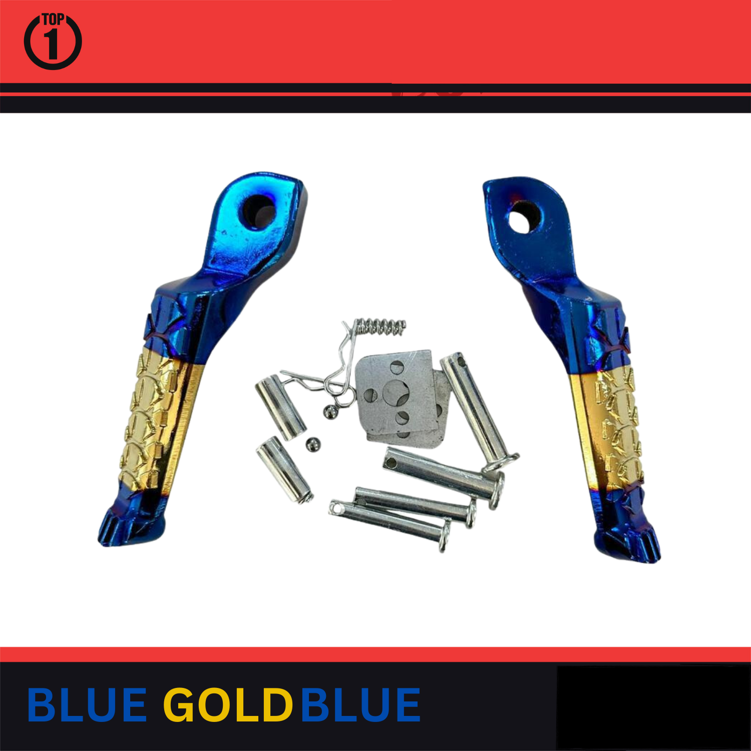 Top1 PH 1 Pair CNC Alloy Rear Footrest HONDA Click Beat Fi ADV Genio ...