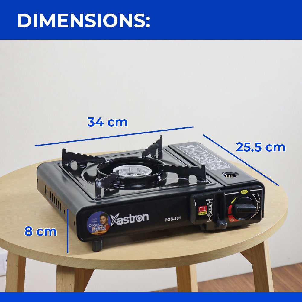 Astron PGS101 2 in 1 Portable Gas Stove - Butane & LPG Compatible ...