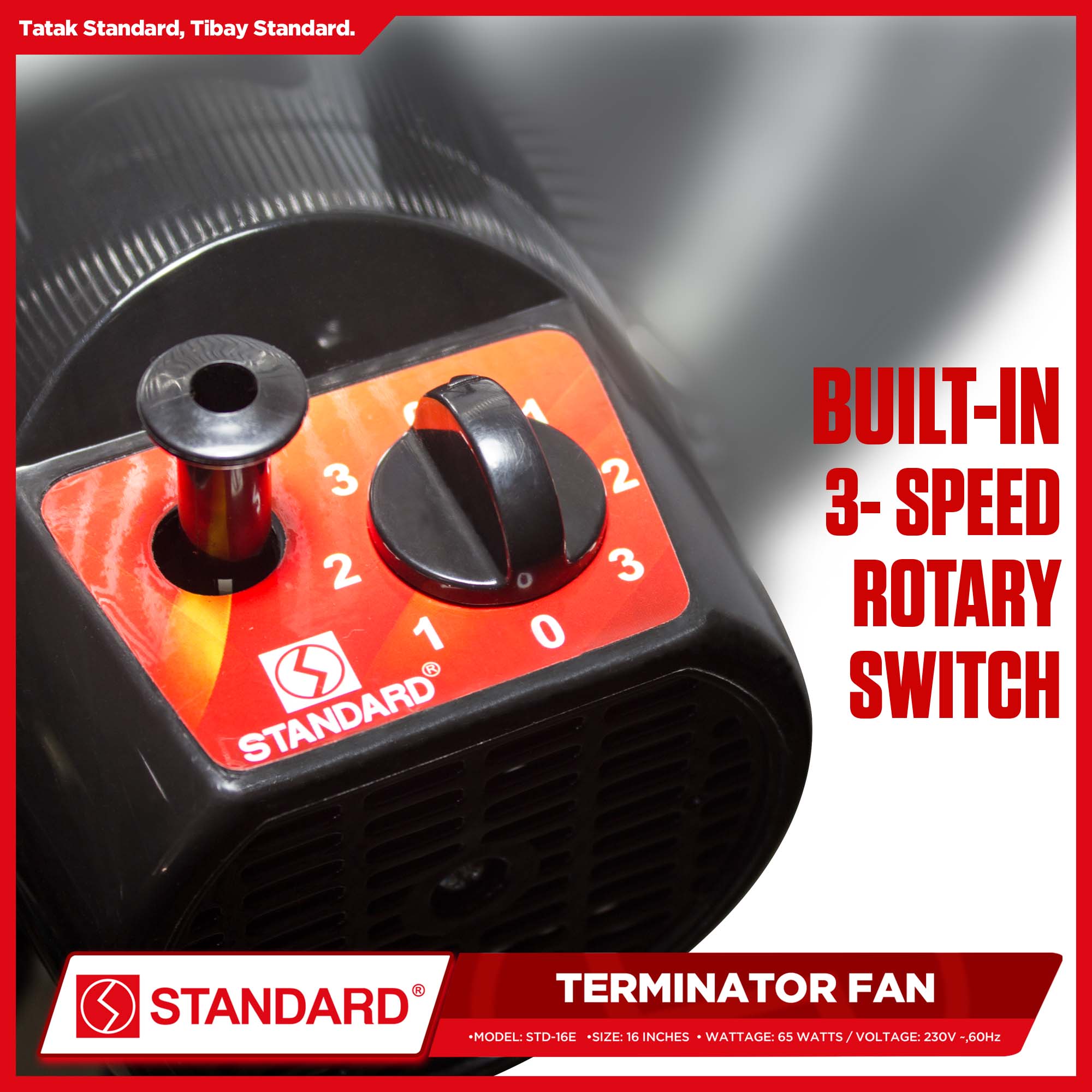 Standard Terminator Fan 16" STD16E Metal blade | Shopee Philippines