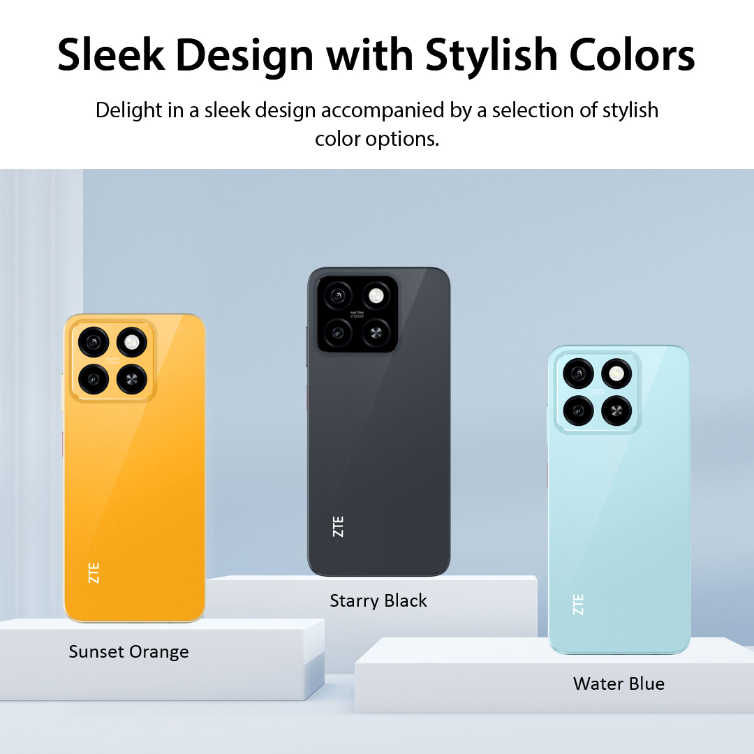 ZTE Blade A55 Smartphone | 4GB+128GB | Octa-core 1.6GHz Processor ...
