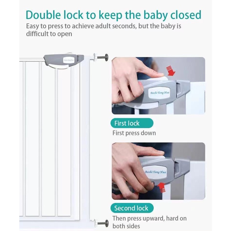 Baby Safety Gate Adjustable Baby Safety Gate Security Door Fence For ...