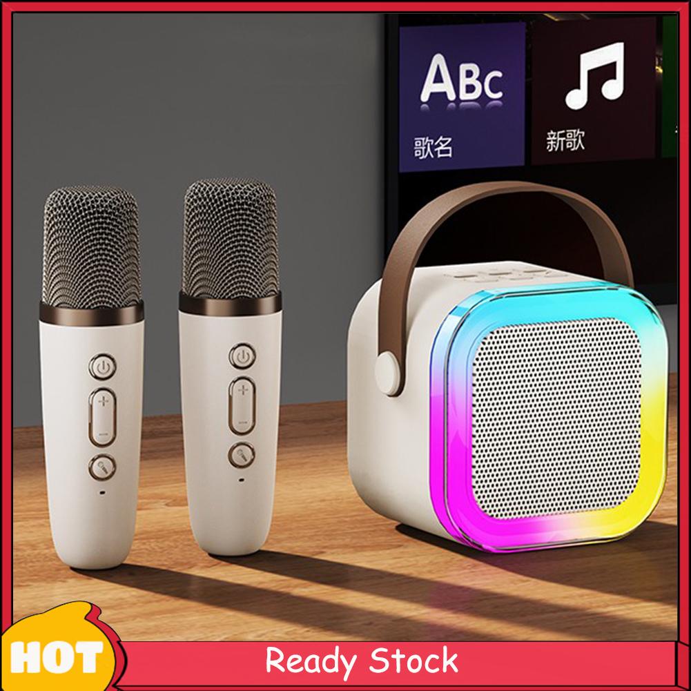 K12 Mini Karaoke Wireless Audio Speaker Bluetooth Microphone Portable Home KTV Karaoke Machine ...