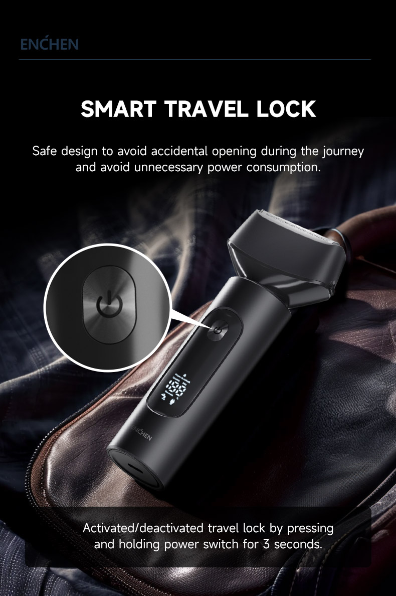 ENCHEN Electric Foil Reciprocating Shaver MS001 Razor With LCD Display ...