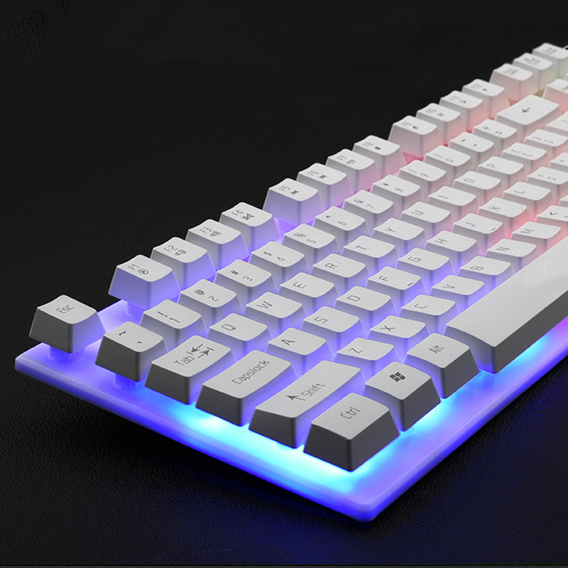 Zeus K004 (Arc Angle) 104-Key Color LED Lighting Backlit Gaming ...