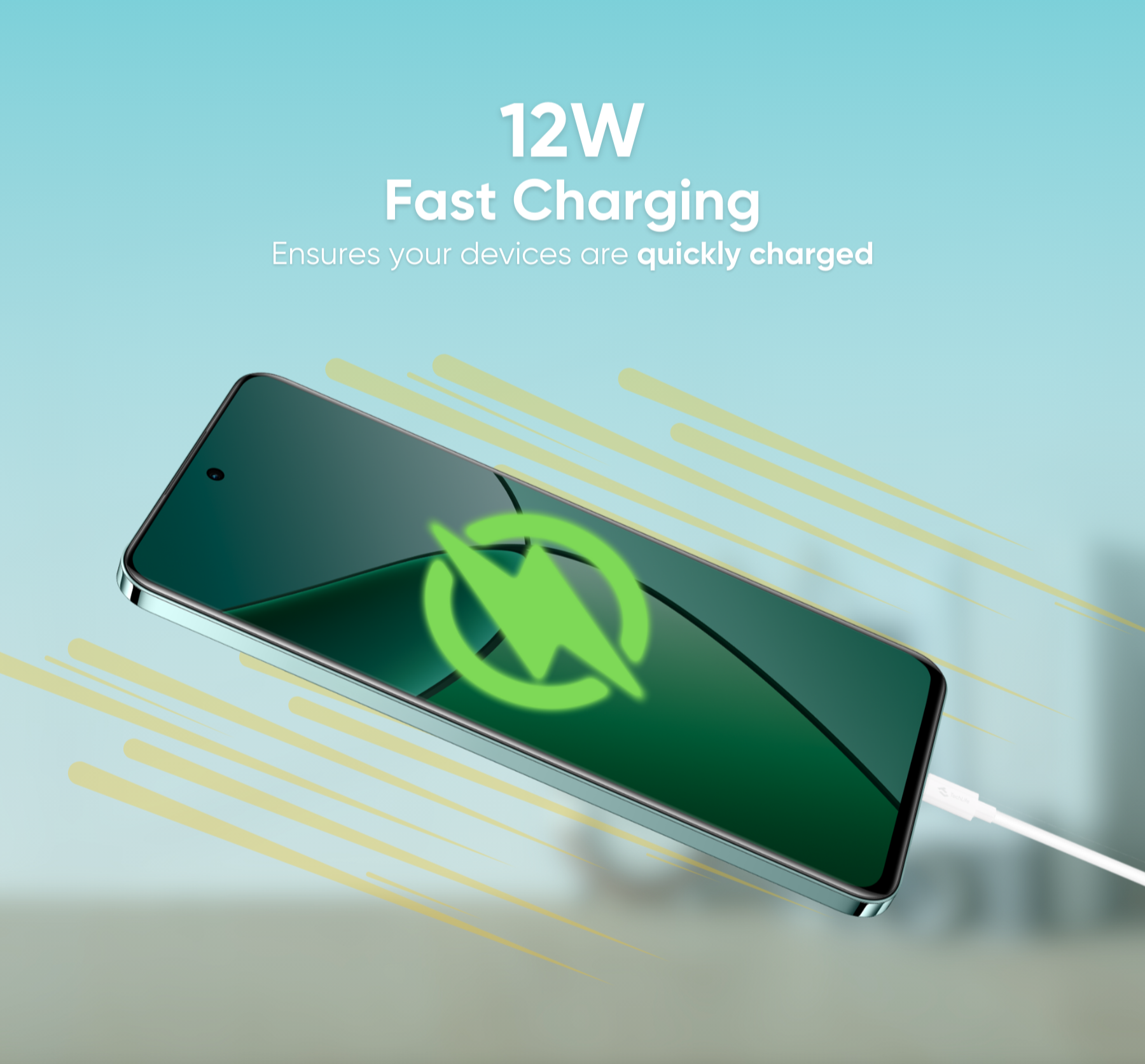 TechLife 12W Charger | Fast Charging | 1M Long Charging Cable | Type-C ...
