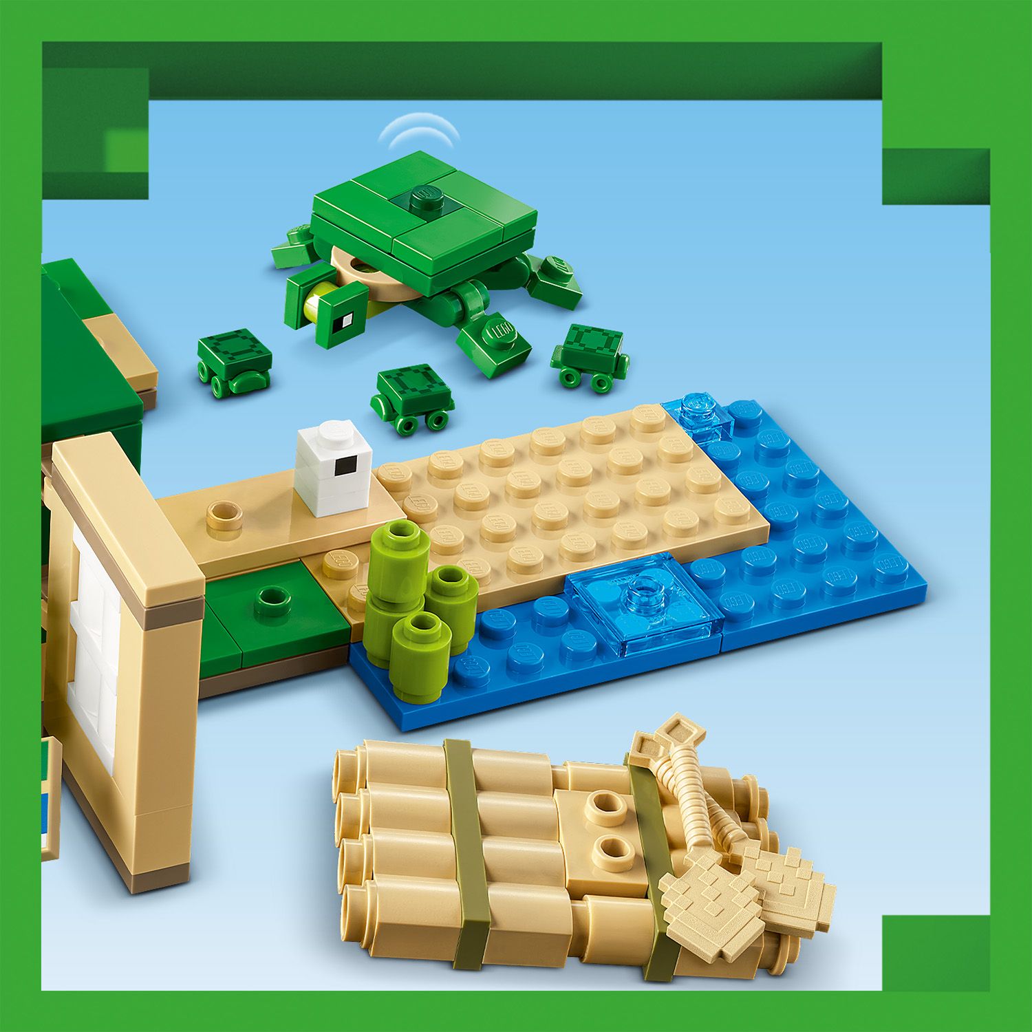 LEGO Minecraft 21254 The Turtle Beach House Building Set Toys (234 ...
