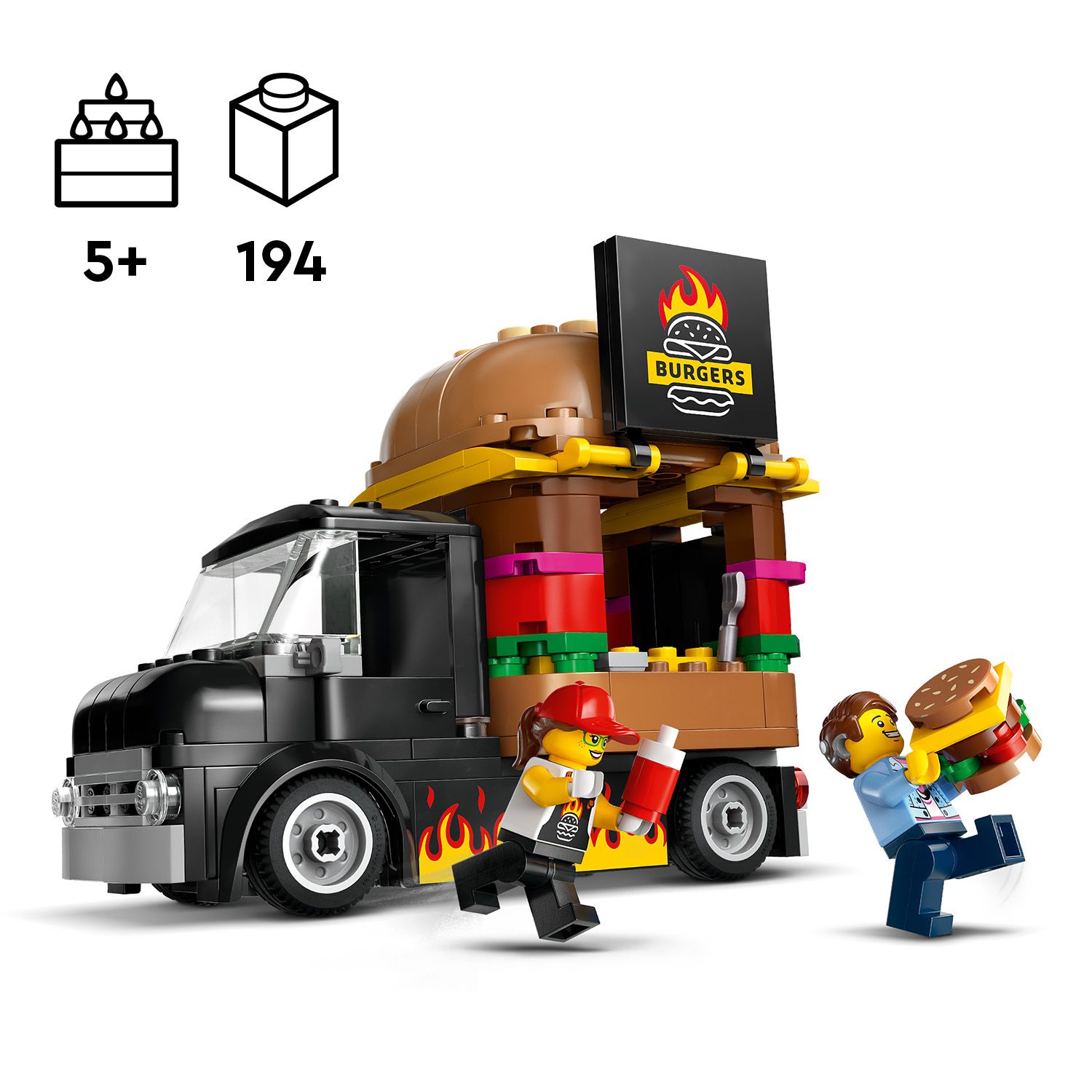LEGO City 60404 Burger Van Building Set (194 Pieces) | Shopee Philippines