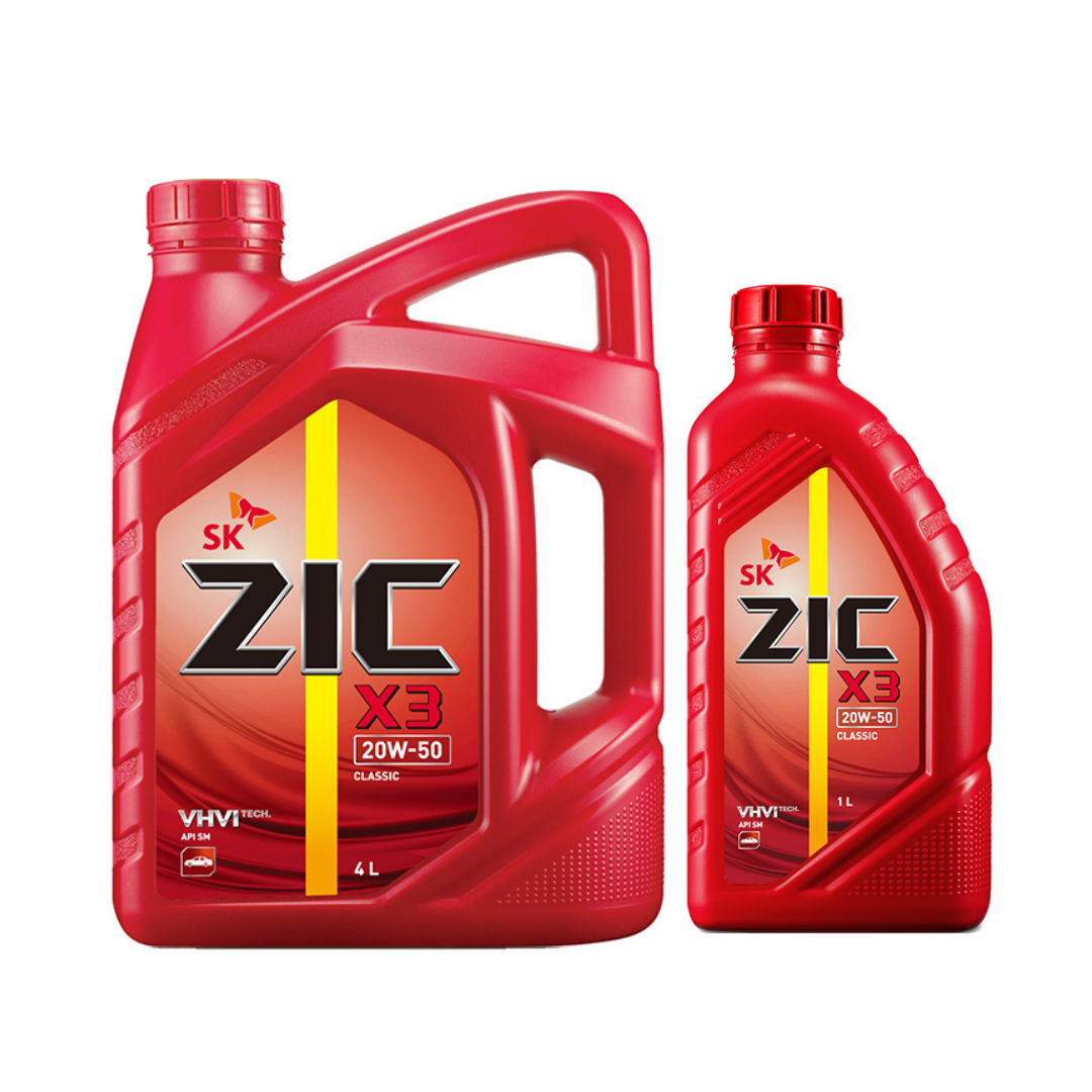 SK ZIC X3 20W-50 5 Liters | Semi Synthetic Premium Car Engine Oil | Shopee Philippines