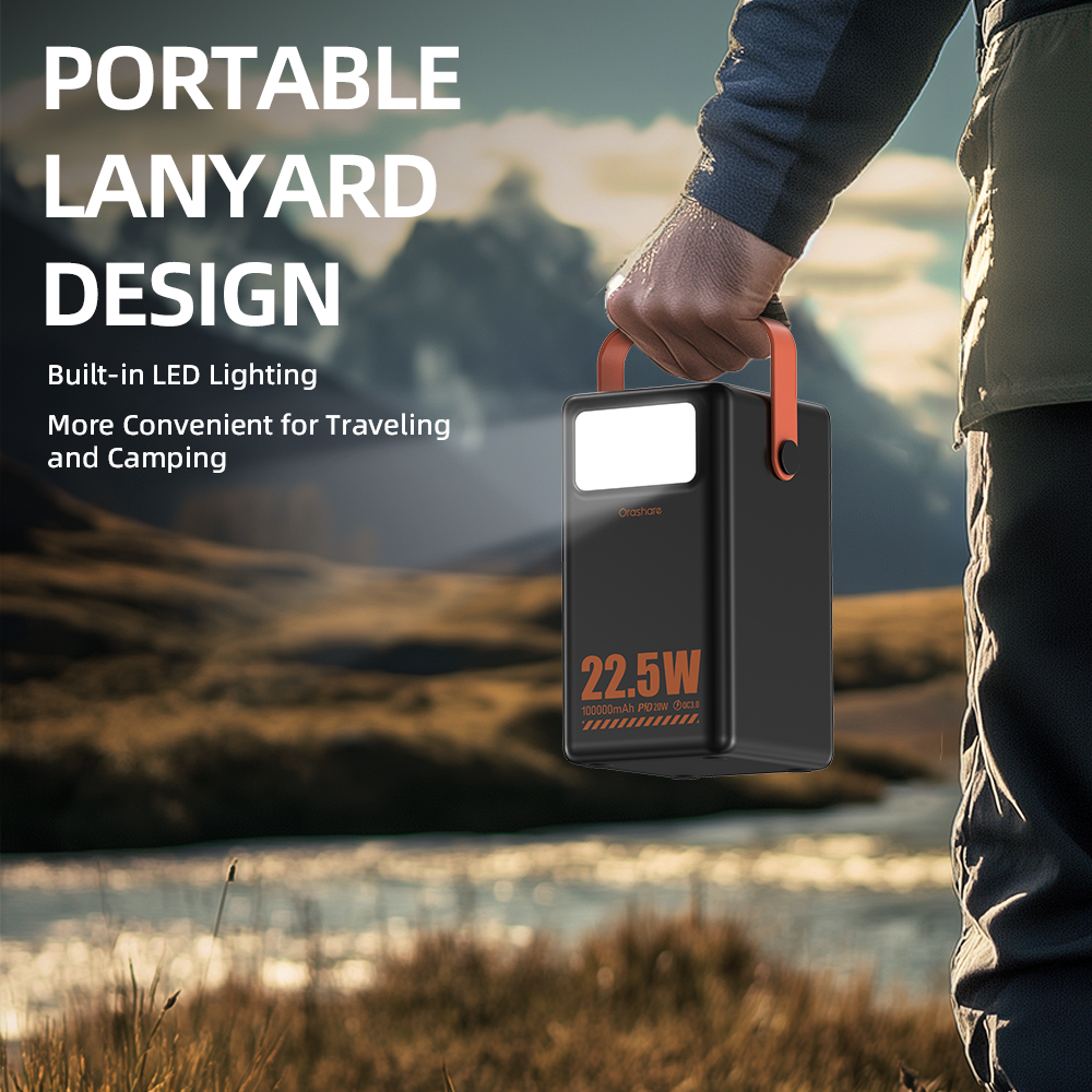 Orashare OL100Pro Powerbank 100000mAh Ultra-Large Capacity Power Bank ...