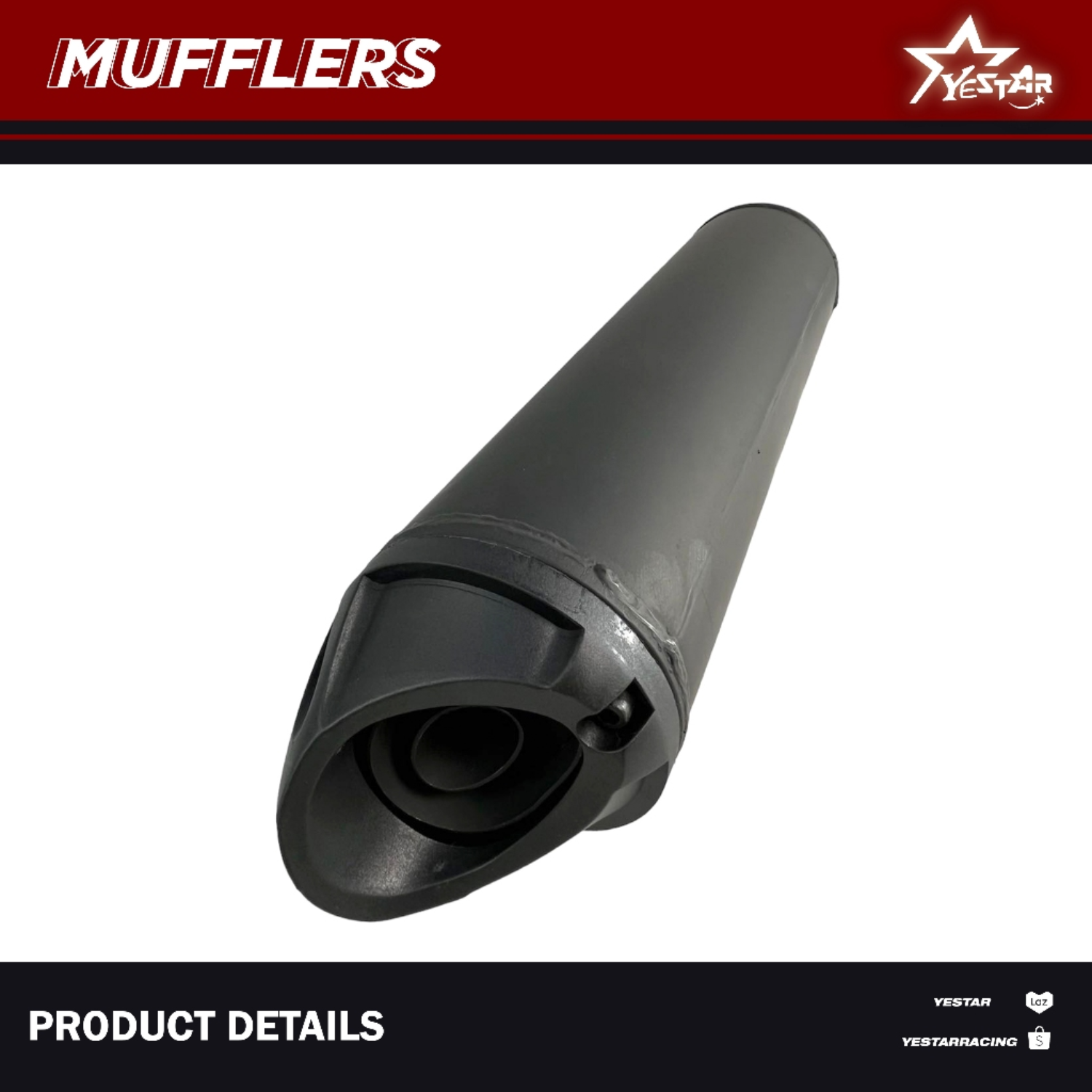 Yestar 1 Set Muffler Pipe for Honda Xrm 110 with Elbow Full Exhaust ...