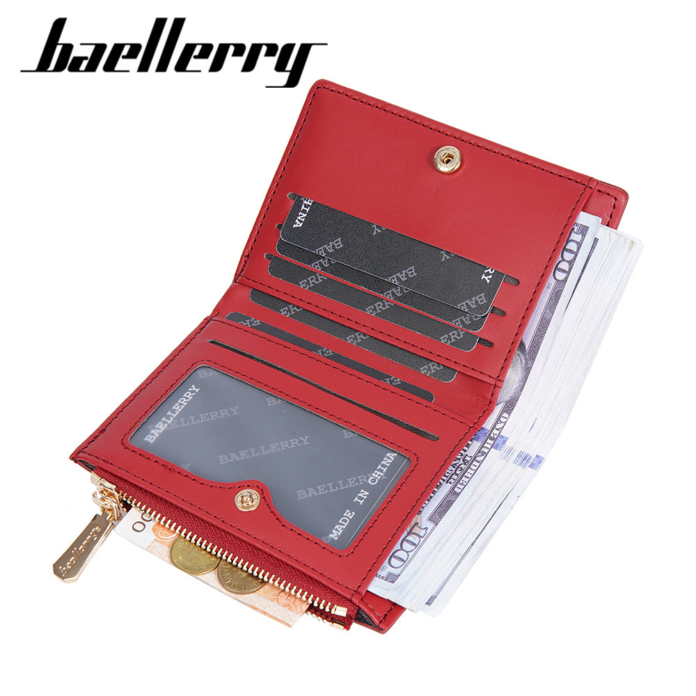 Baellerry wallet #N8334 Buckle Sanded Leather Coin Purse Wallet For ...