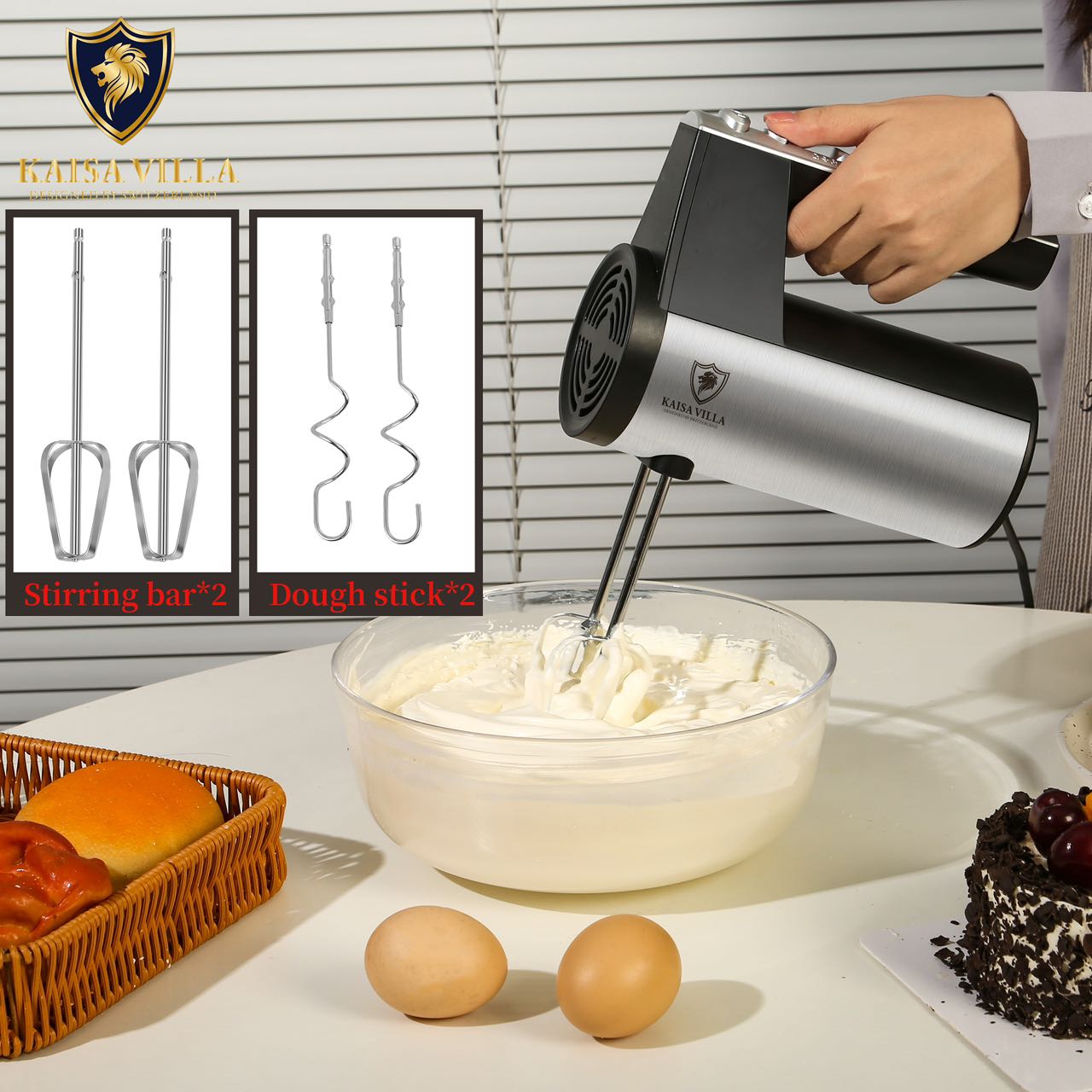 KAISAVILLA NEW 5 SPEED ELECTRIC WHISK KITCHEN APPLIANCES HAND MIXER ...