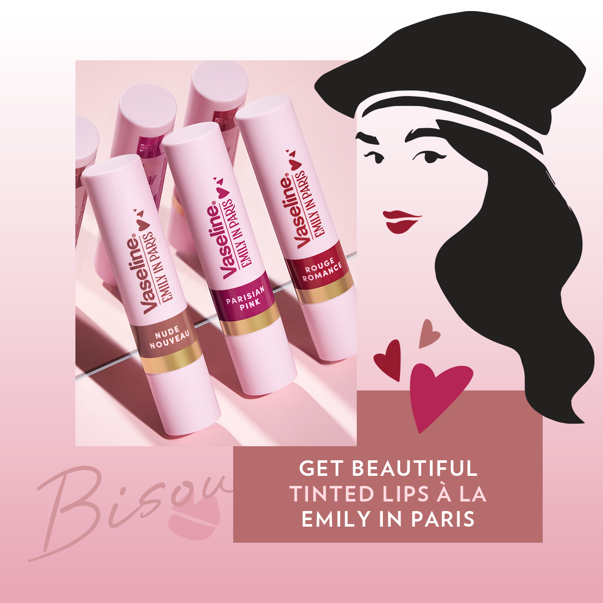 Vaseline Colour + Care Moisturizing Tinted Lip Balm Nude Nouveau (EMILY ...