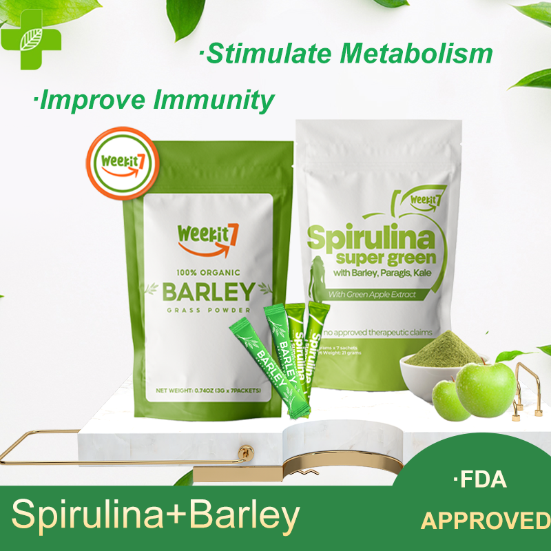 Weekit7 Barley Grass Powder Orignal Collagen Acai Berry Barley Set ...