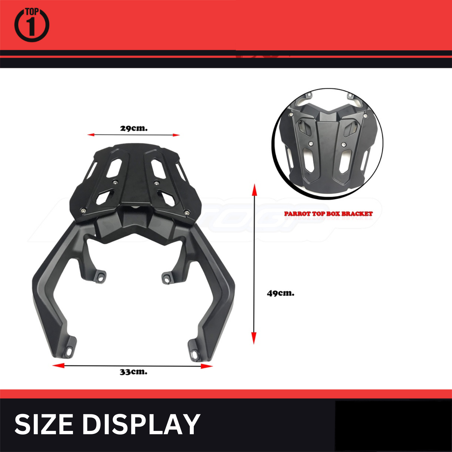 Top 1 COD Honda ADV 150 Parrot Bracket Top Box Bracket Moto Box Grab ...