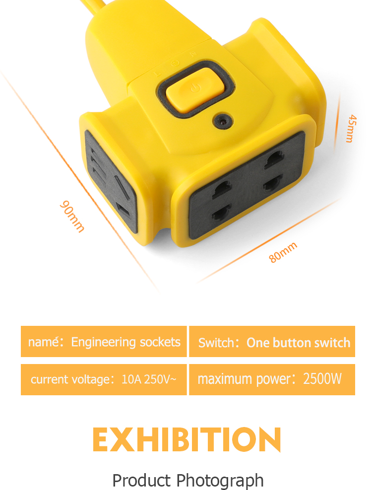 Extension cord electric vehiclecharging socket long plug row2M/5M/10M ...