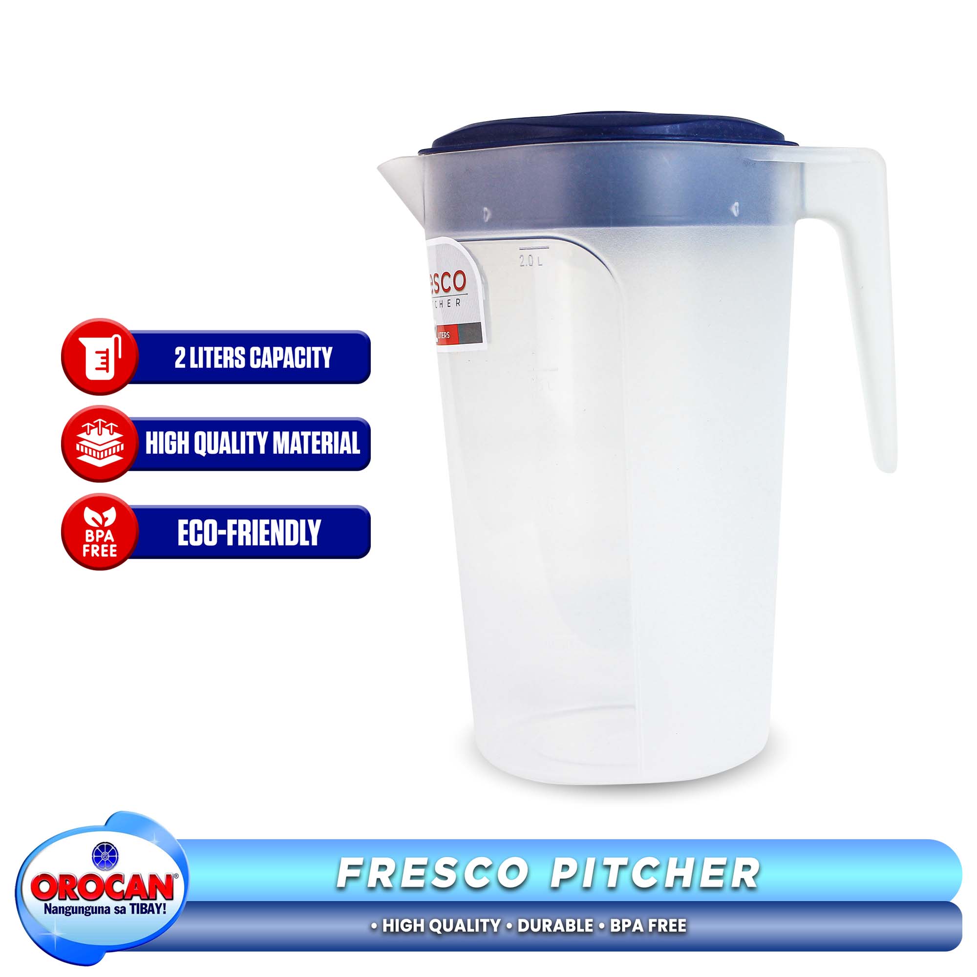 Orocan Fresco Pitcher w/ cover 3.8 & 2 LITERS | Shopee Philippines