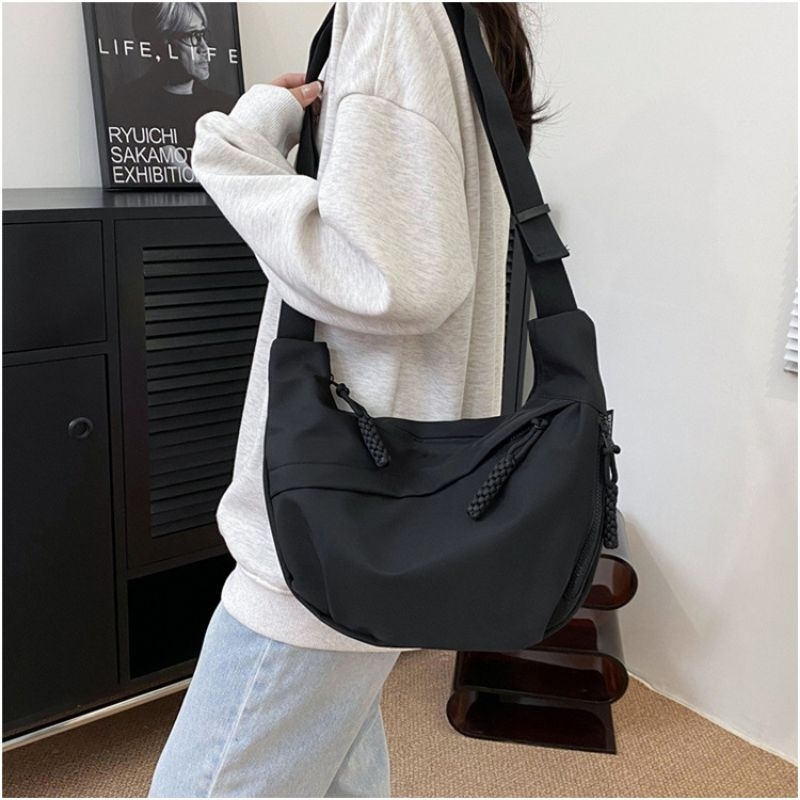 Mumu 3082 Unisex Canvas Students Sling Bag Women Shoulder Casual Bags ...