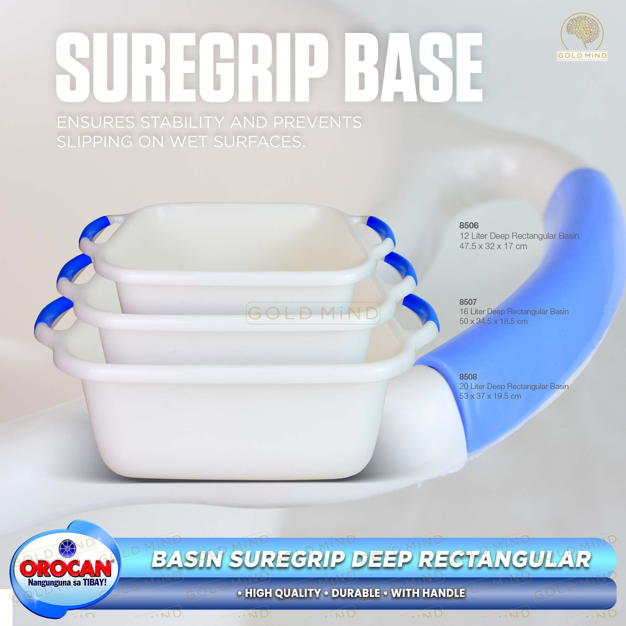 Orocan Deep Rectangular Basin 20 | 16 | 12 LITERS | Shopee Philippines