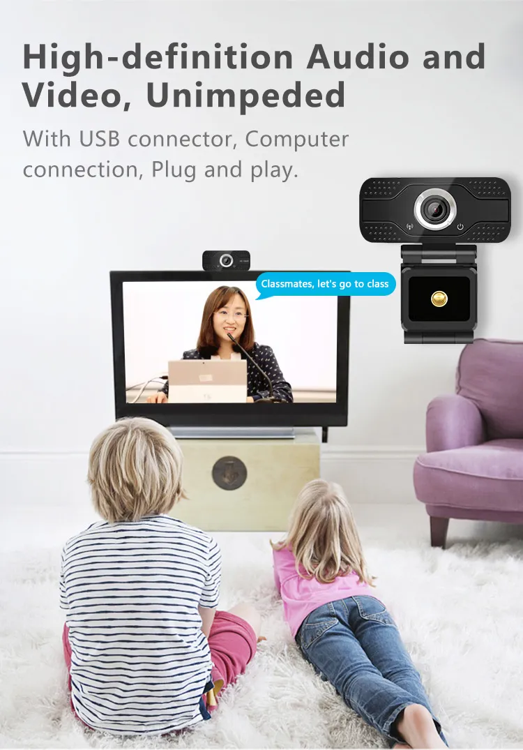 Full HD 1080P Webcam USB Web Camera USB2.0 with MIC for computer laptop ...