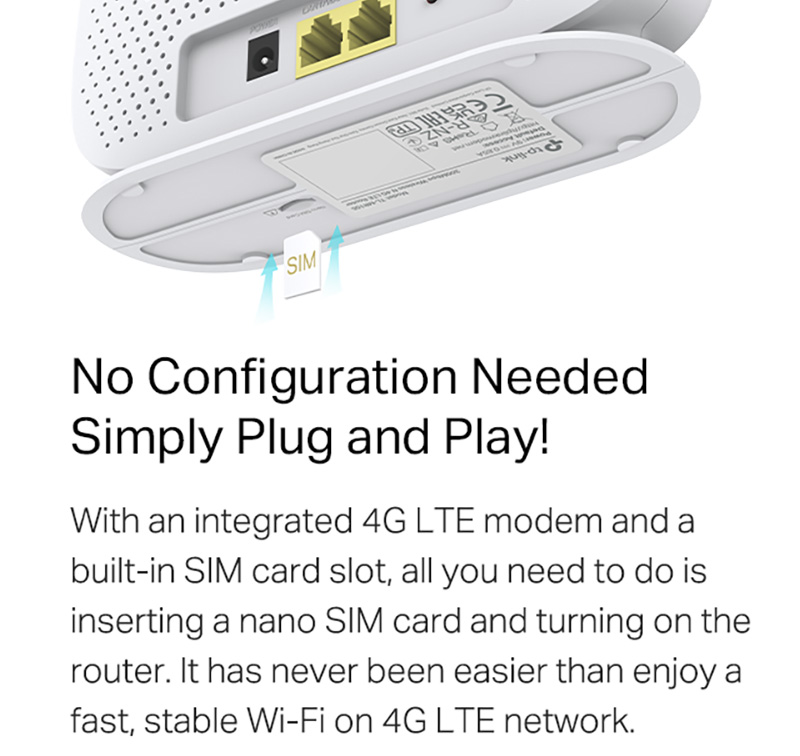 TP-Link | TL-MR105 | Wireless N | 4G | LTE | Wi-Fi | Router | Plug and ...