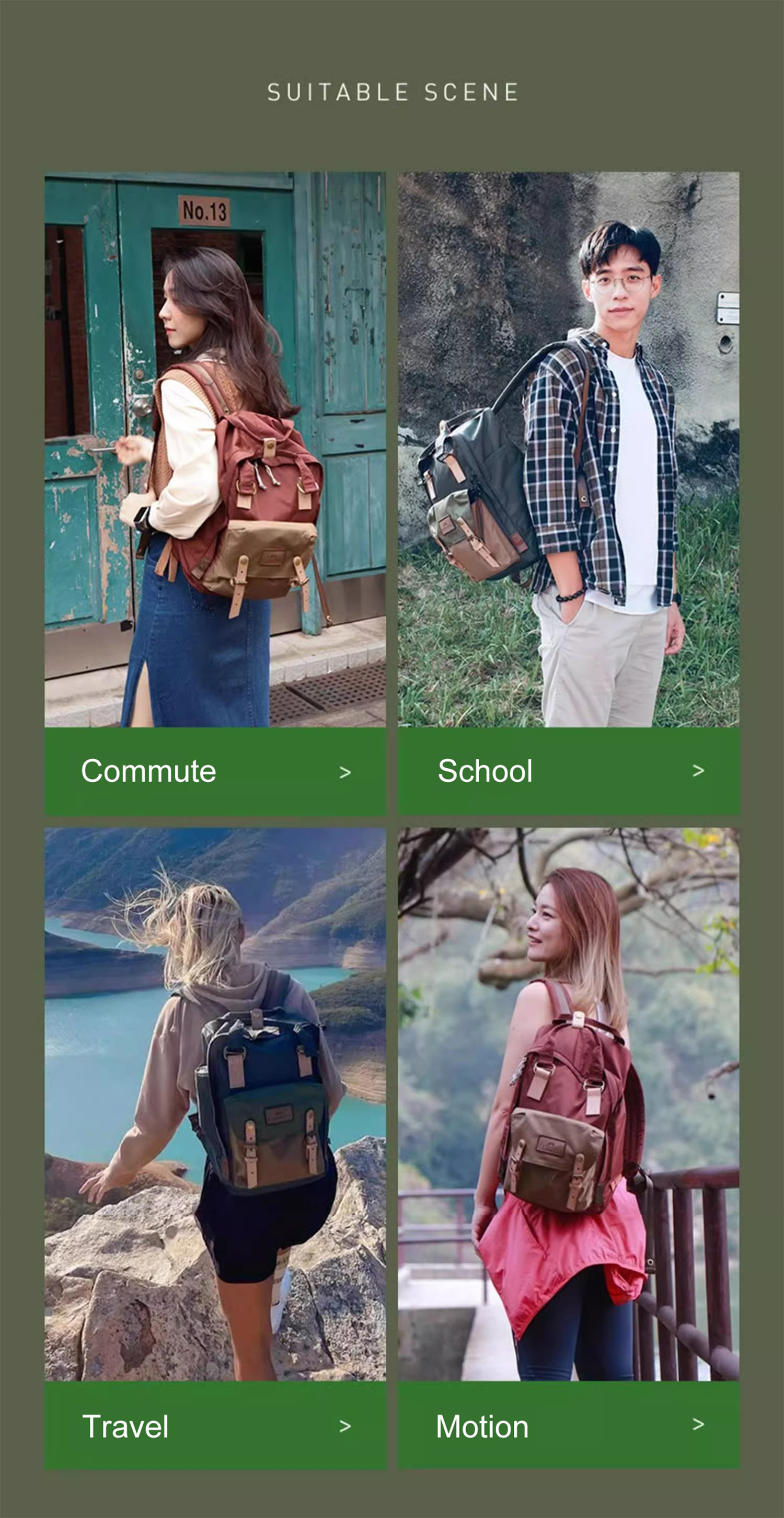 Original Doughnut Backpack for Women Student School Bag Waterproof ...