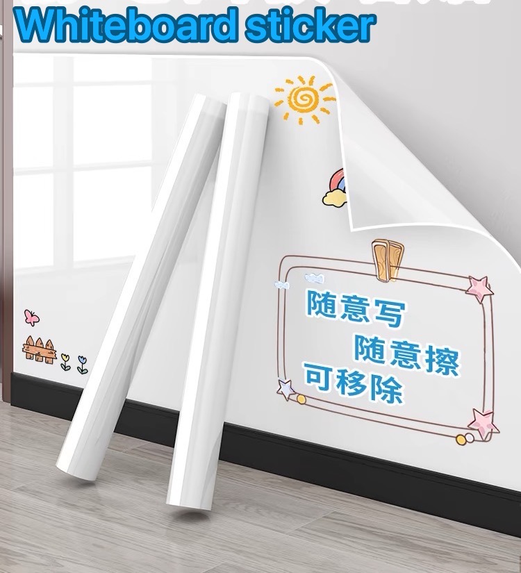 Soft Whiteboard 【No magnetic force】Blackboard Seamless Sticker Marker ...