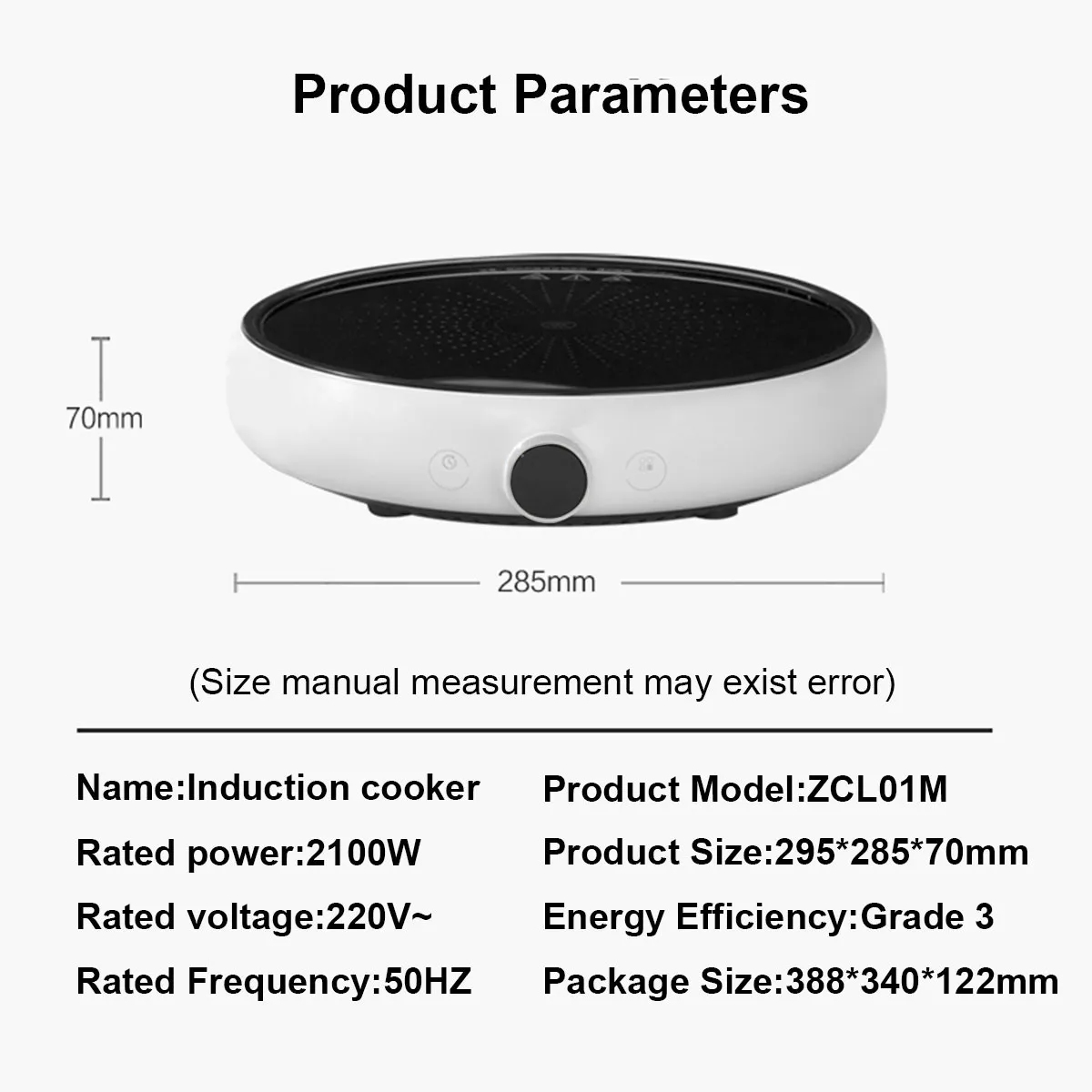 Xiaomi Lifeite 2100W Induction Cooker App Control Control Precision ...