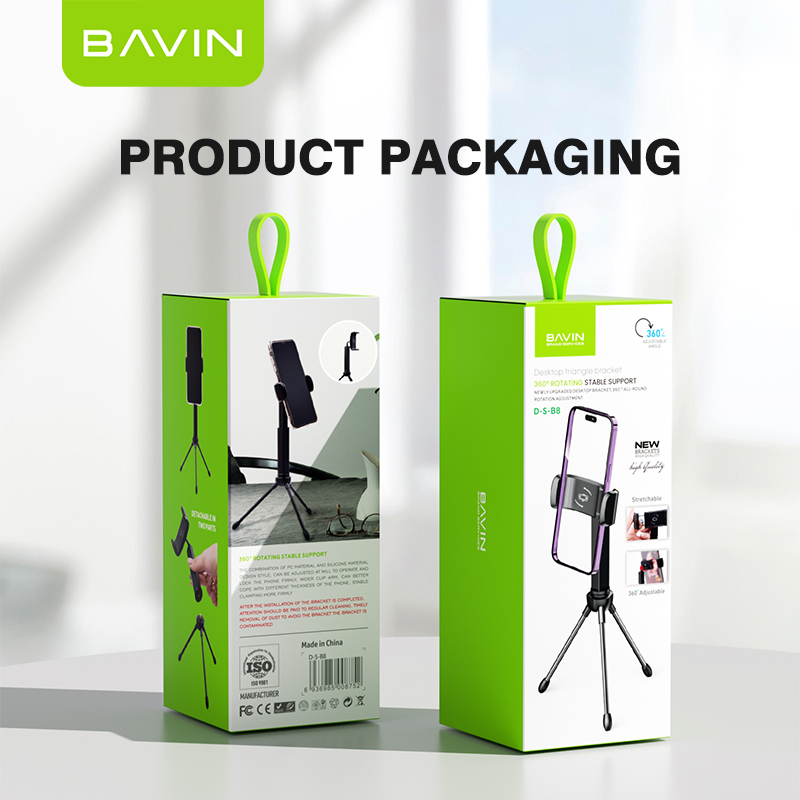 BAVIN B8 Phone Tripod Adjustable Angle Tripod Foldable Stable Phone ...