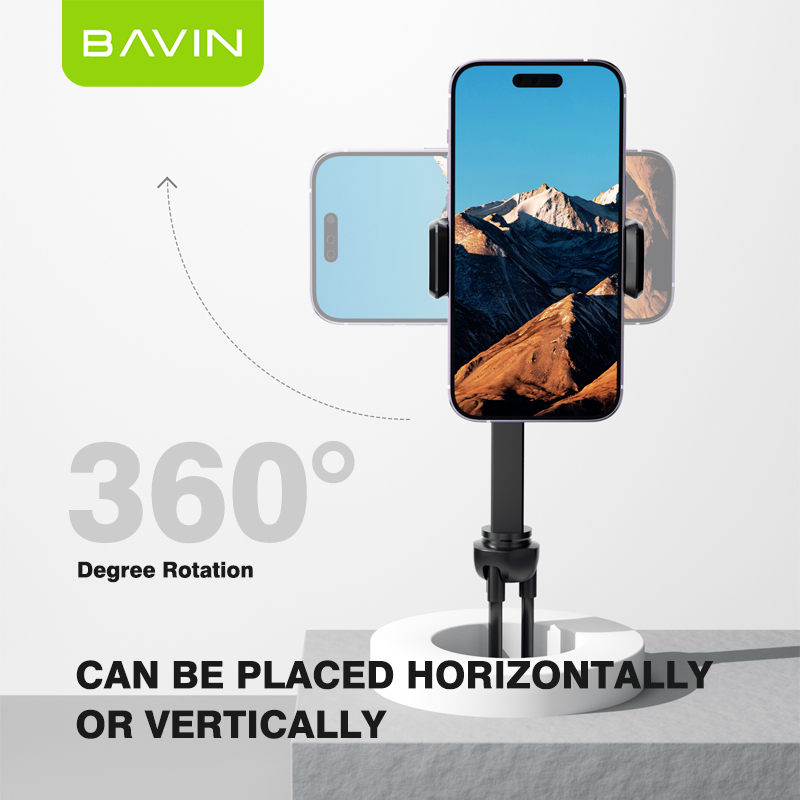 BAVIN B8 Phone Tripod Adjustable Angle Tripod Foldable Stable Phone ...