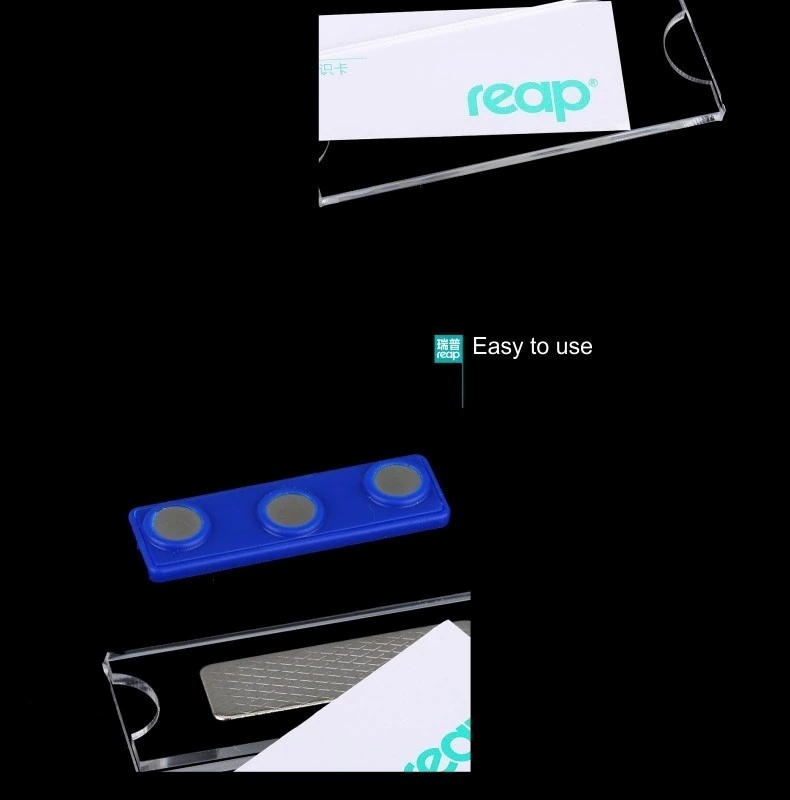 Authentic REAP Acrylic Lucite Magnetic Name Tag Badge Magnet Badges Id ...