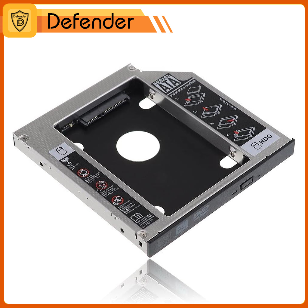 2.5'' SATA HDD SSD Hard Drive Disk DVD CD ROM Optical SuperDrive Caddy ...