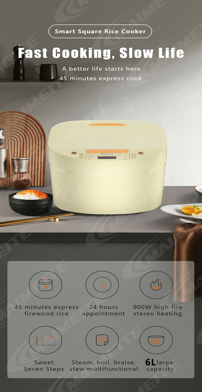 Maimeite Rice Cooker Large Capacity 6.0l Home Multifunctional Electric ...