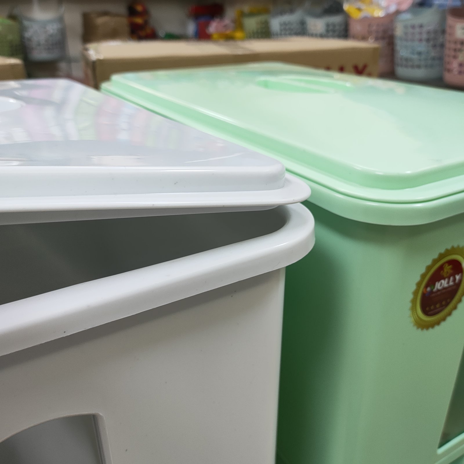 JOLLY RICE DISPENSER 25KG RICE BOX / SEALED RICE STORAGE BOX / GRAIN ...