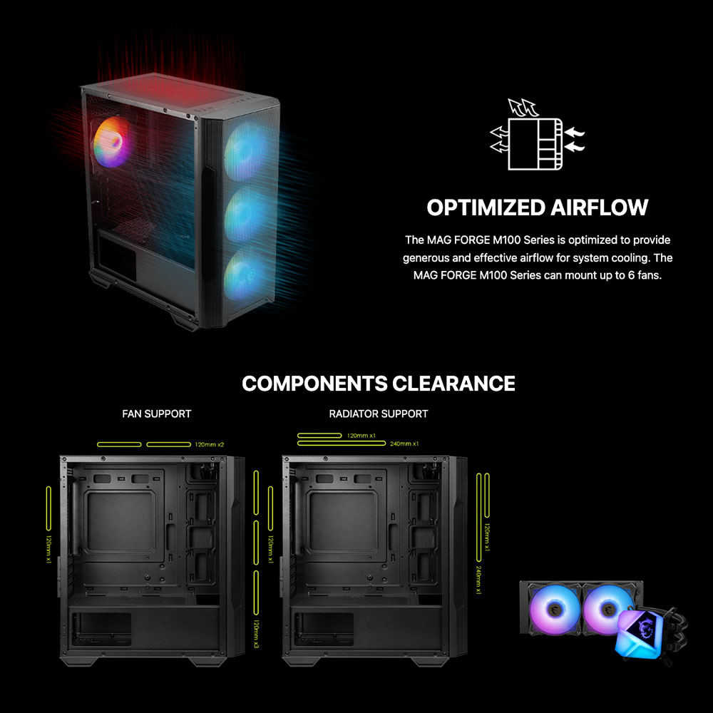 EasyPC | MSI MAG Forge M100A Auto RGB/ M100R Auto RGB/ M100R ARGB PC ...