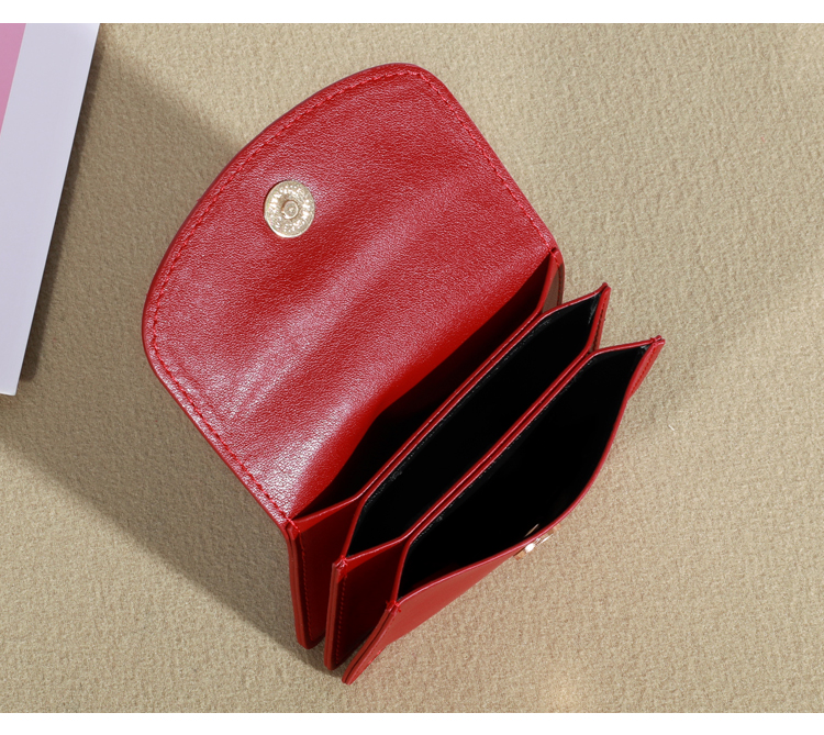 Mumu 1082 Woman Wallets PU Leather Simple Solid Color Wallet For Women ...