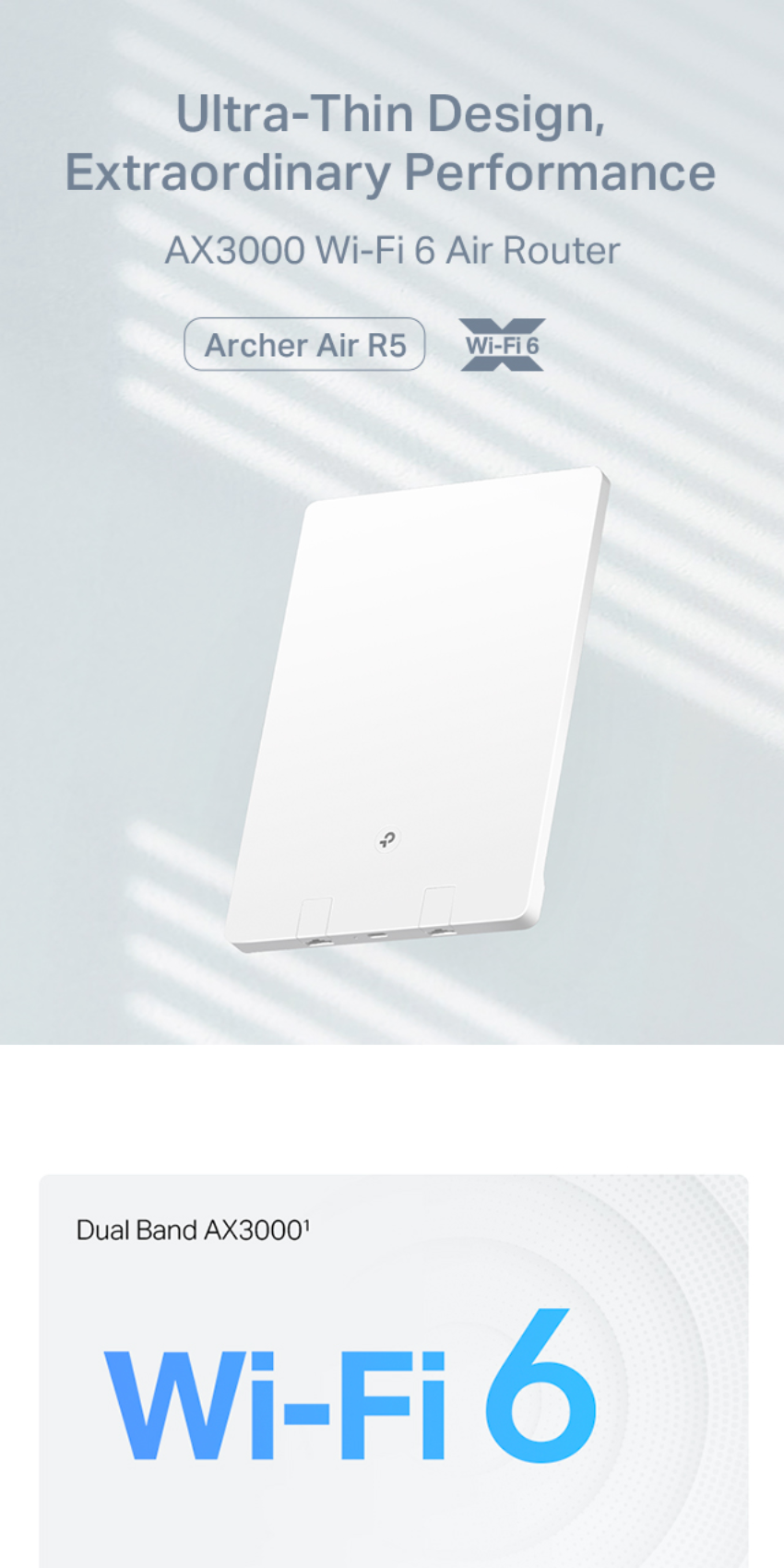 TP-Link | Archer Air R5 | AX3000 | Dual-Band | Wi-Fi 6 | Gigabit ...