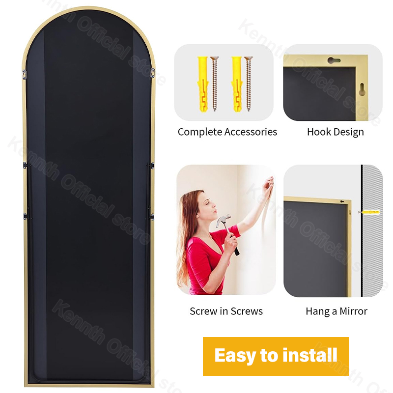 Full-length Mirror Whole Body Mirror HD 160*50cm,Fashionable Arched ...