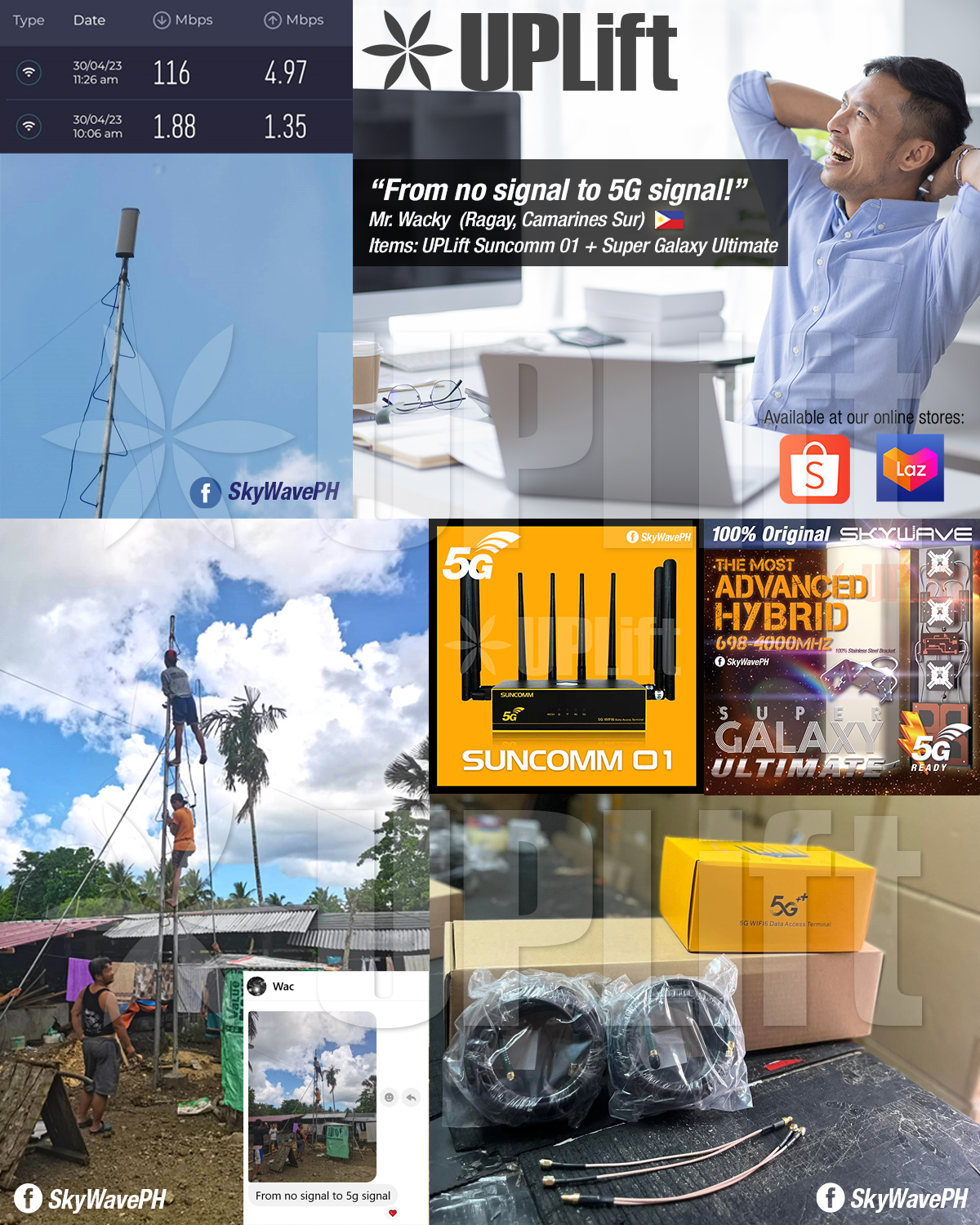 SUNCOMM 01 Industrial-Grade 5G CPE Qualcomm X62 Chipset SIM-Based for ...