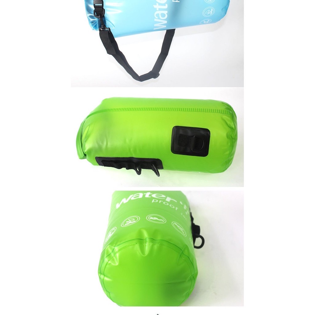 10L 20L Transparent Dry Bag Waterproof Bucket Bag Sling Shoulder PVC ...