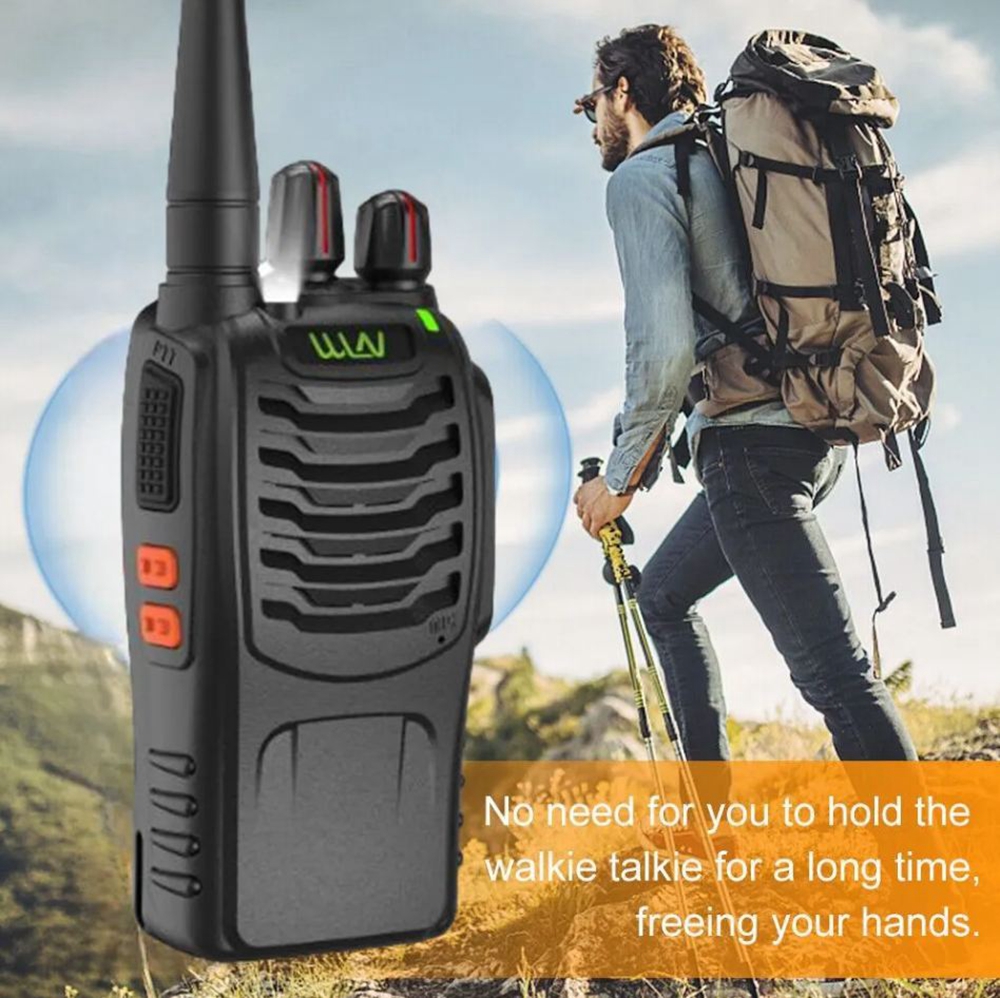 WLN KD-C888S 5W 16 Channel VHF/UHF 400-470MHz Two-Way Walkie Talkie ...