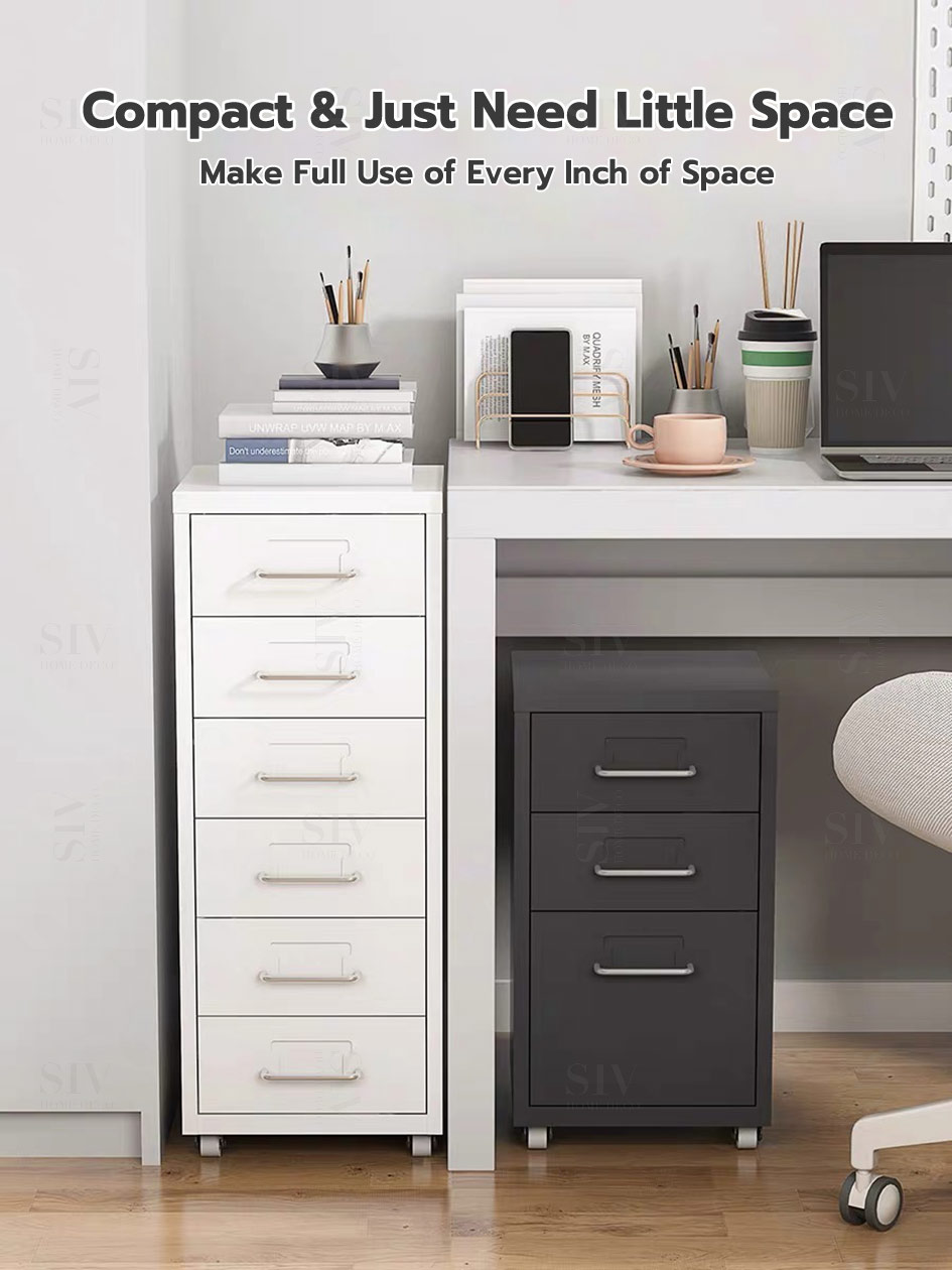 SIV 3-8 Layer Metal File Storage Cabinet Steel Filing Cabinet With ...