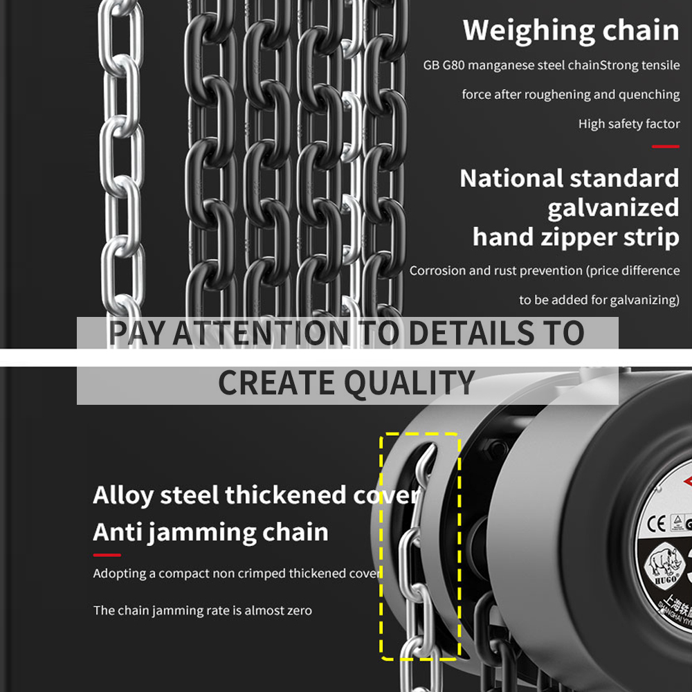 1/2/3 Tons Chain Block / Lifting Chain 1/2/3/5 Tons Weight Capacity ...
