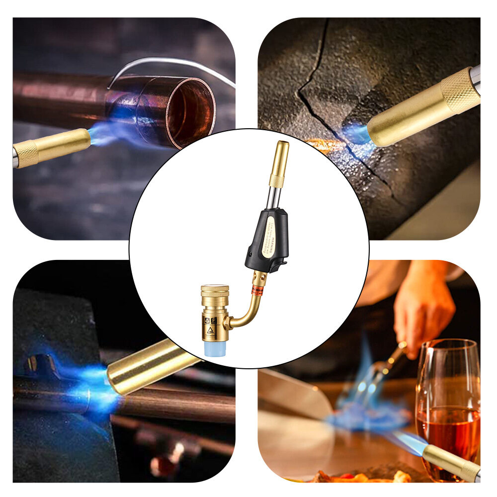 MAPP Gas Torch Blowing flame gun with igniter butane automatic ignition ...