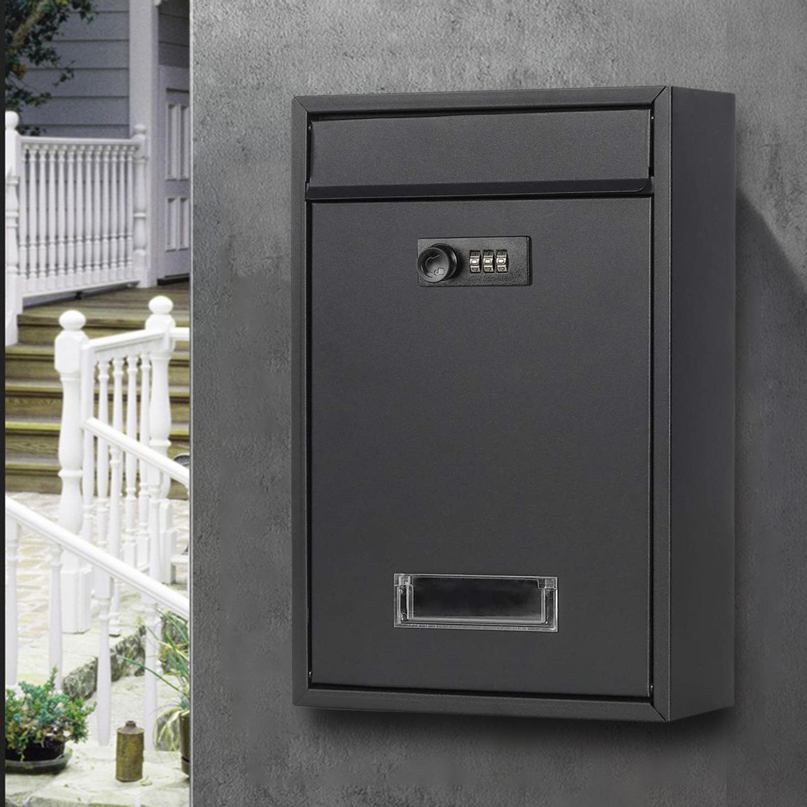 Letter Mailbox Post box with waterproof and Lockable Box with European ...