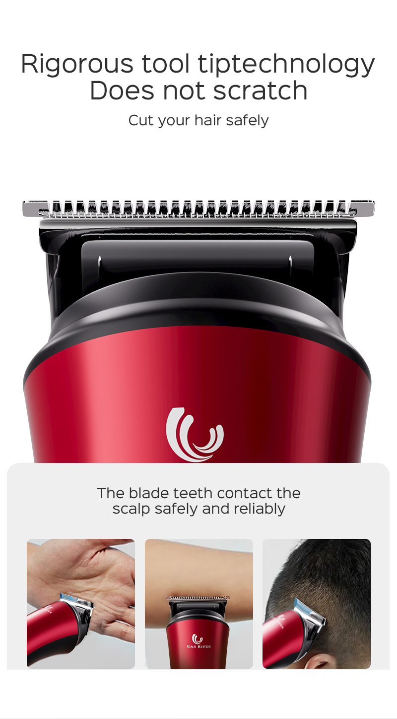 HAN RIVER Razor Full Of Metal Feel/Trimmers/Razor Hair Cut/Red/Black ...