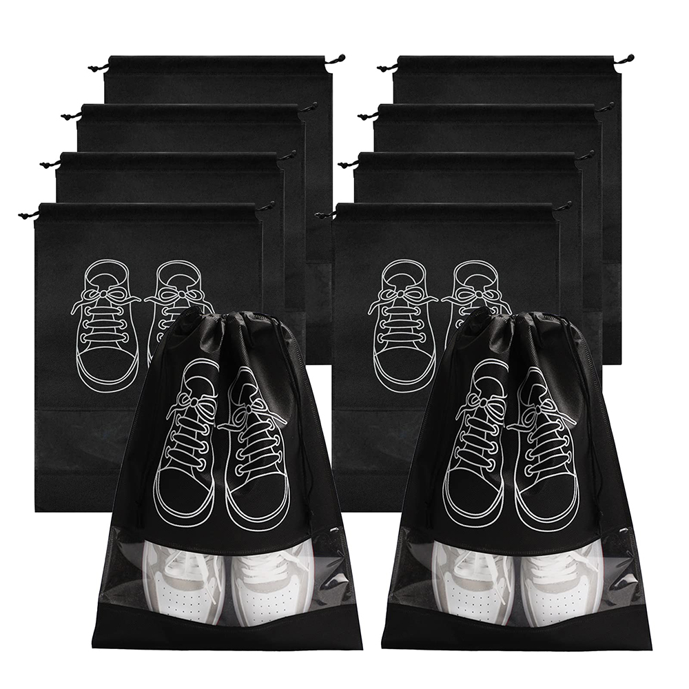 44*32cm large portable travel waterproof shoe bag drawstring storage ...