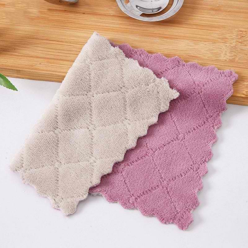 [Ready stock]Mini Soft Kitchen Washing Dish Bowl Cloth Clean Hand Towel ...