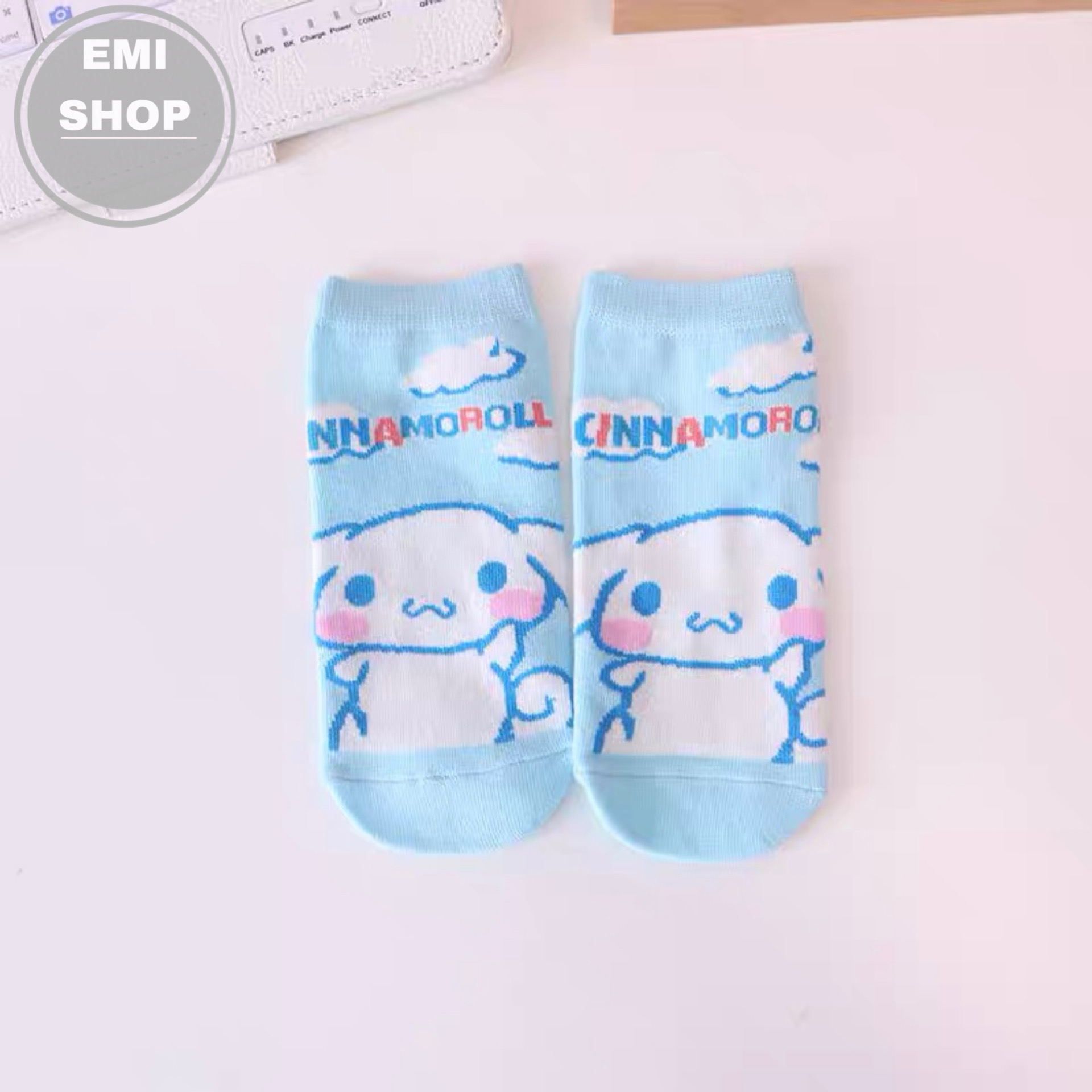 Emi 5Pairs Girls Korean fashion Hello kitty cartoon socks | Shopee ...