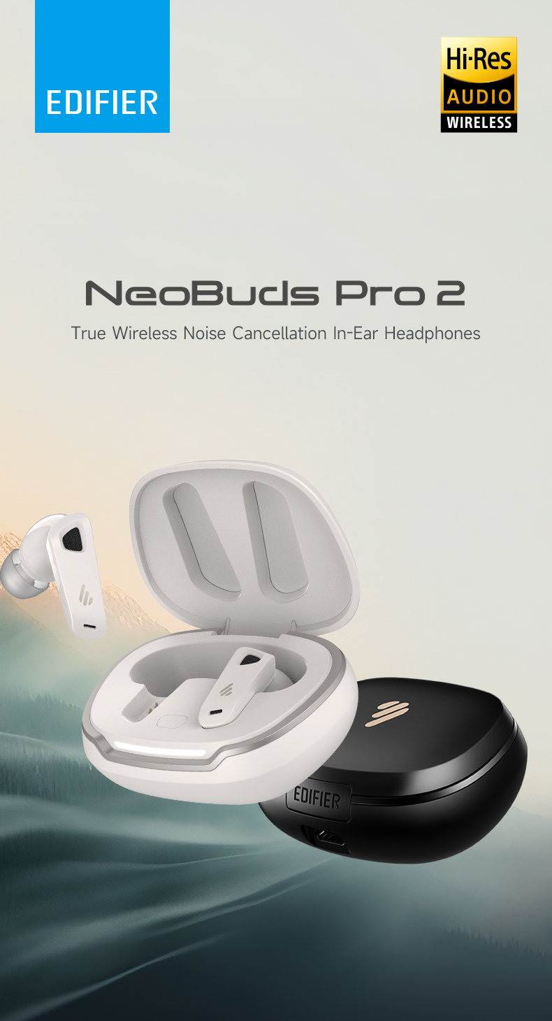 Edifier Neobuds Pro 2 Wide-Band Multi-Channel ANC Spatial Audio Hi-Res Audio LDAC 8 Microphone ...